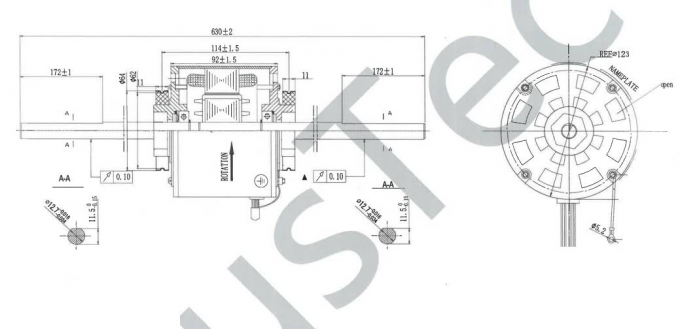 TrusTec FCU Motor - Fan Coil Unit 100W Motor For Commercial Air Conditioner