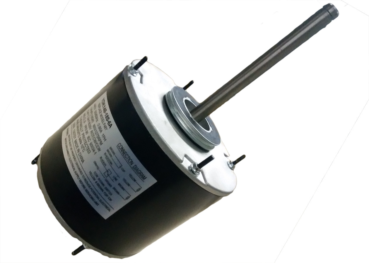 Single Speed 1075 RPM Universal Condenser Fan Motor 1/3 HP 7.5uF ...