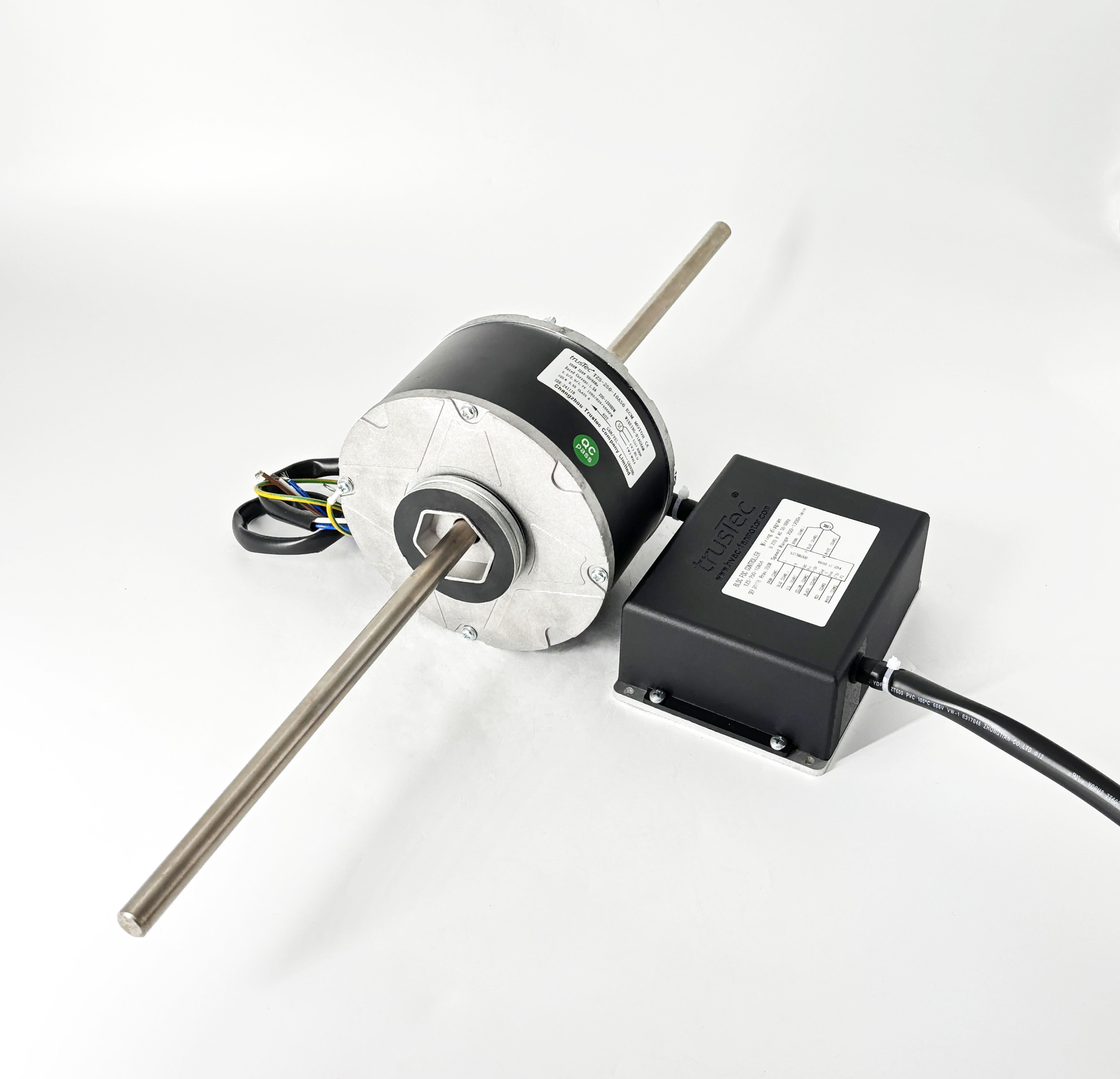 BLDC Fan Coil Unit Motor - 1/3HP 200-1200RPM 220V 50/60HZ