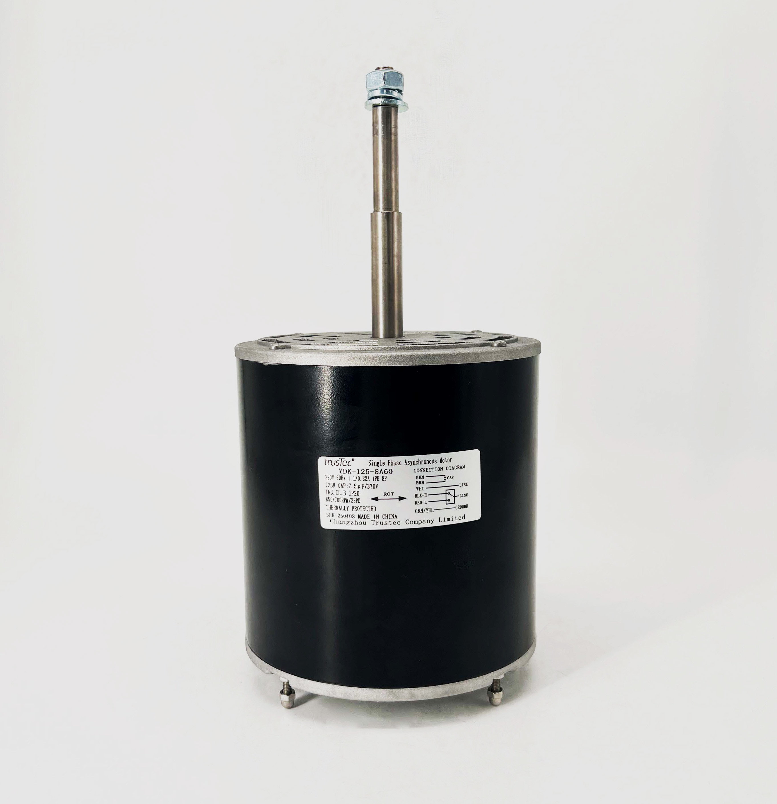 48 Frame Blower Fan Motor - 1/6HP 220V 60HZ 850/700RPM