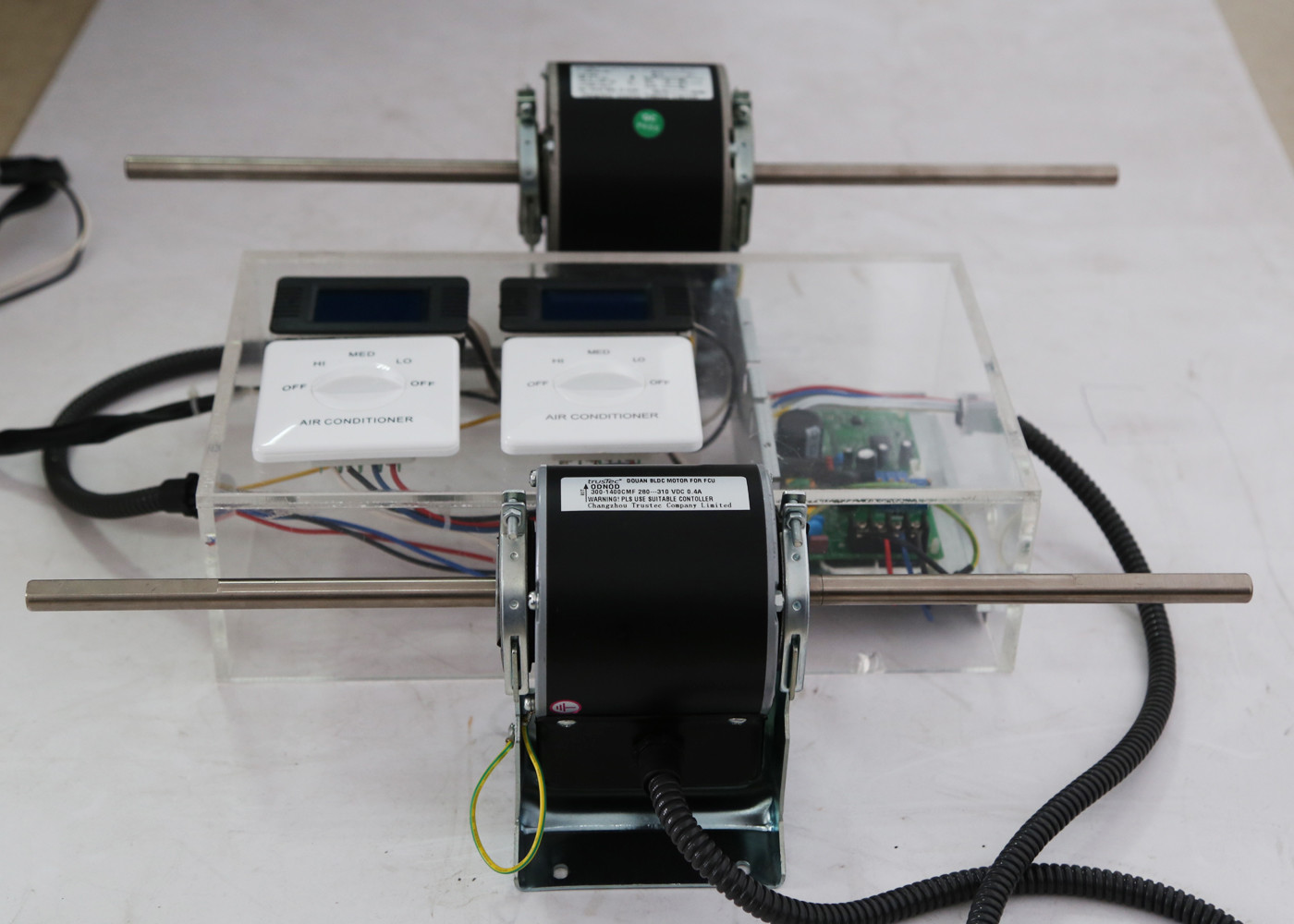 Brushless BLDC Fan Motor Variable Speed With Double Shaft